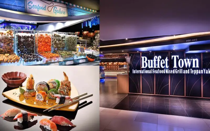 Buffet Town is halal; seafood, mixed grill & teppanyaki from S$26.80++